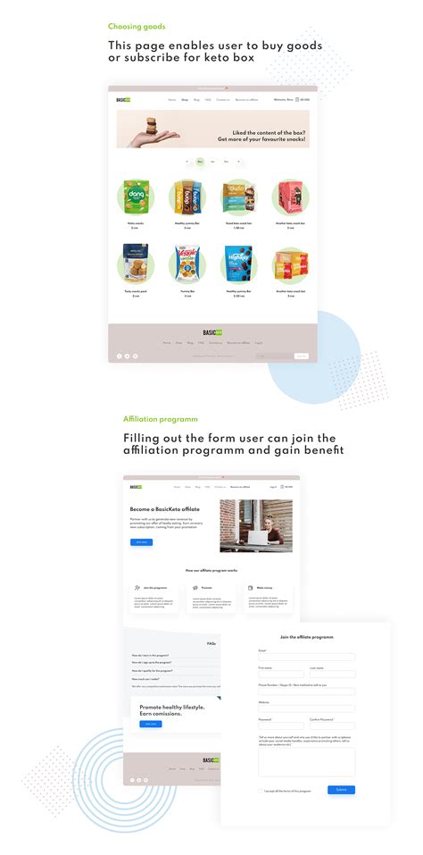 Basic Keto Website Redesign Behance
