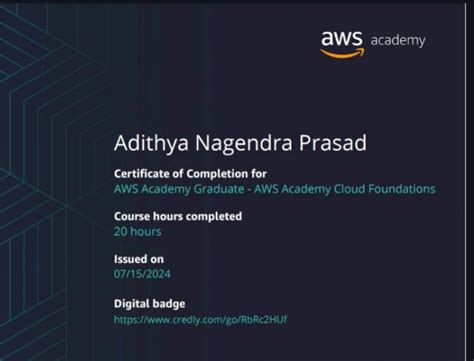 Adithya Nagendra Prasad On Linkedin Aws Cloudcomputing
