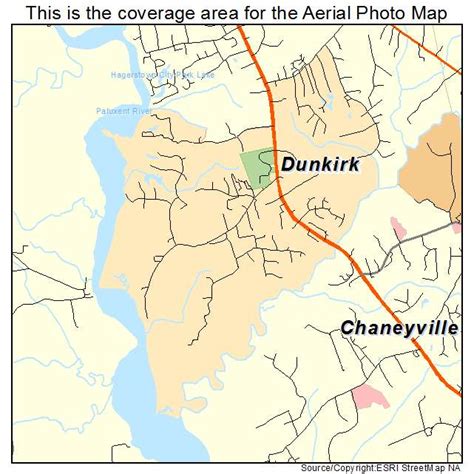 Aerial Photography Map Of Dunkirk Md Maryland