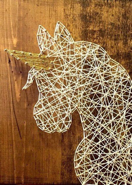 String Art Unicorn String Art String Art Sign String Art Art And Hobby Nail String Art