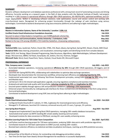 Shreya Mehta On Linkedin Resumes Like These Land People In Faang