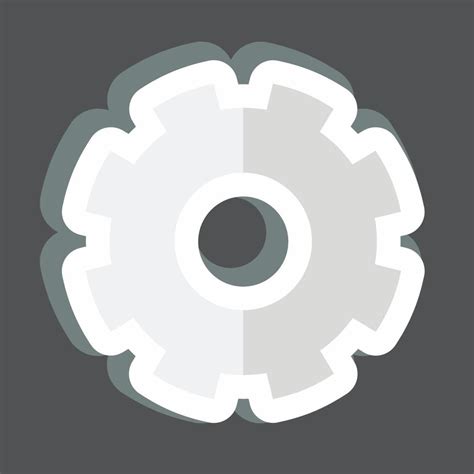 Sticker Settings Suitable For Mobile Apps Symbol Simple Design Editable Design Template