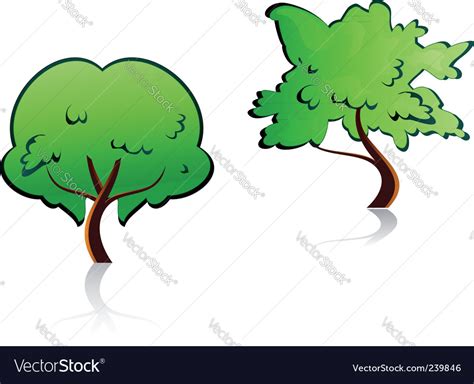 Tree Symbols Royalty Free Vector Image VectorStock