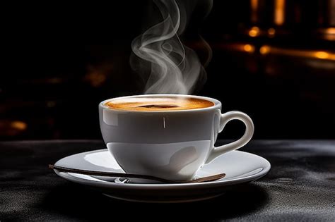 Closeup Of A Perfectly Brewed Espresso Shot With Creamy Crema Premium