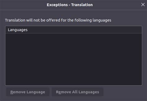 How To Add Languages Exceptions To The Firefox Translations Exceptions Thanks R Firefox