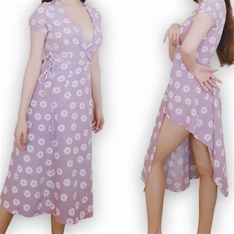 Women Outdoor Sex Dress Deep V Sexy Cheongsam Skirt Sexy Clothes XFlashing