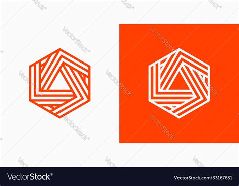 Tech Cube Logo Design Template Royalty Free Vector Image