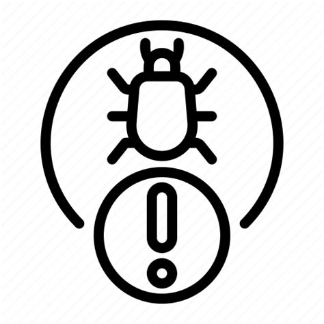 Bug Malware Detection Virus Attention Alert Warning Icon Download On Iconfinder