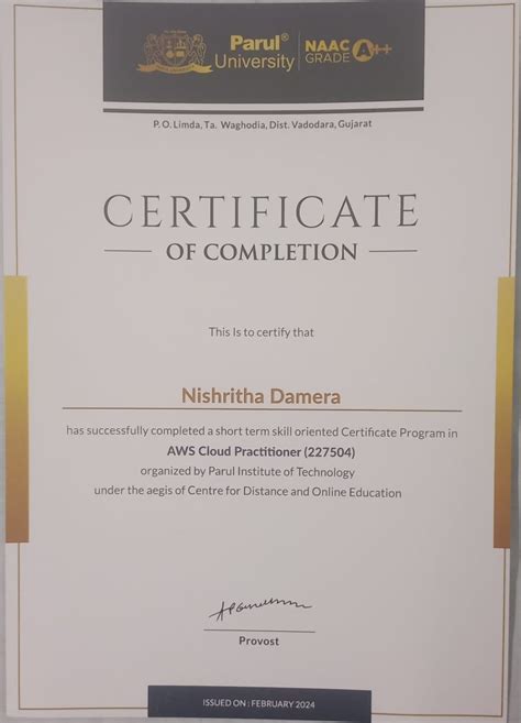 Nishritha Damera On Linkedin Im Thrilled To Announce That Ive Recently Achieved Success In