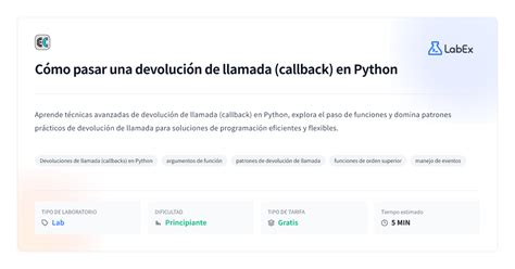 cómo pasar una devolución de llamada callback en python labex