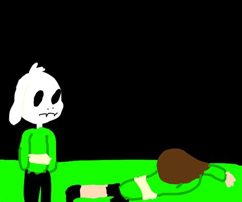 Asriel Finds The Fallen Human Drawception