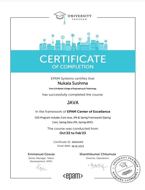 Nukala Sushma On Linkedin Connections Epam Java Certified Javadevelopment Continuousgrowth