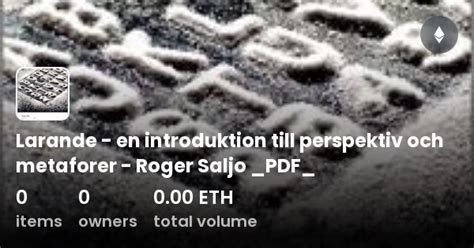 larande en introduktion till perspektiv och metaforer roger saljo