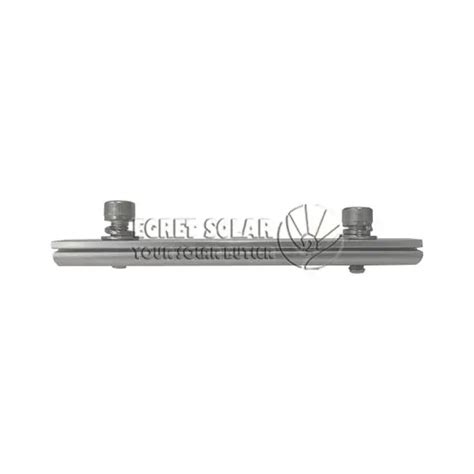 China Aluminum Rail Connector Pv Mounting Profile Solar Rail Splice