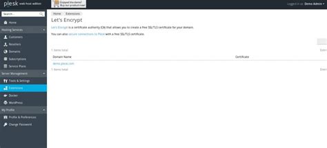 Plesk 12 Letsencrypt How To Setup And Common Issues