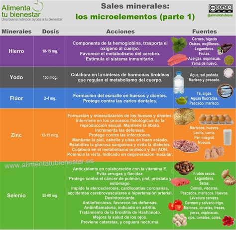 Los Macroelementos Y Los Microelementos Cocina