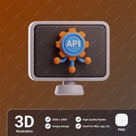 Premium Psd Object Computer Programming Api 3d Illustration