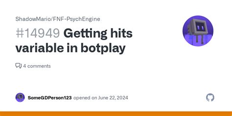 Getting Hits Variable In Botplay · Issue 14949 · Shadowmario Fnf Psychengine · Github