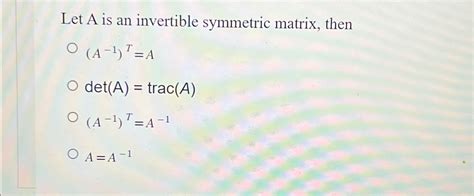 Solved Let Adj A And Det A Chegg