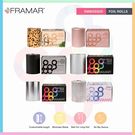 Framar Embossed Foil Rolls The Ultimate Hair Coloring Tool 320 Ft Length Love Self Beauty