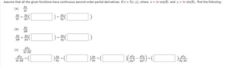 Solved Assume That All The Given Functions Have Continuous Chegg