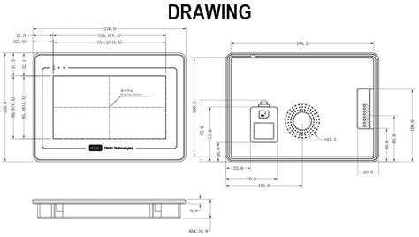 Dwin 7 Inch Industrial Hmi Lcd Touch Screen 800x480 Display Module Uart