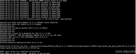 weblogic 12c 12 2 1 30spb 补丁文件 以及补丁升级 weblogic12打补丁 csdn博客