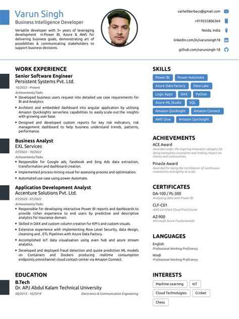 Varuns Resume 1 Pdf Amazon Web Services Microsoft Azure