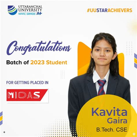 Uttaranchal University On Linkedin Btech Cse Uit Uustarachievers