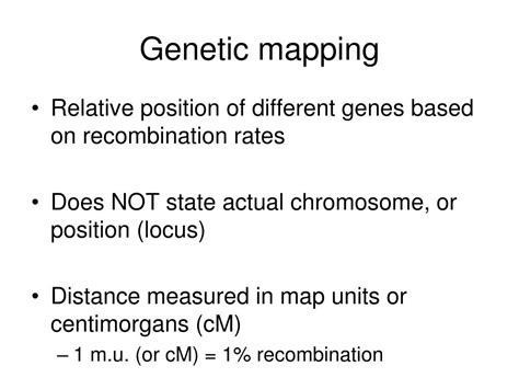 Ppt Chapter 7 Linkage Recombination And Eukaryotic Gene Mapping Powerpoint Presentation