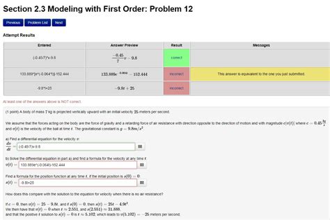Solved Section 2 3 Modeling With First Order Problem 12