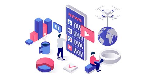 Mobile News Isometric Concept Illustrations Ft 3d And Isometry Envato