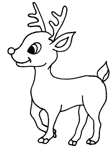 Disegni Di Renna Rudolph Da Colorare Disegni Colorare Com