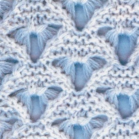 УЗОРЫ СО СХЕМАМИ On Instagram Ажурный узор спицами Уровень сложности