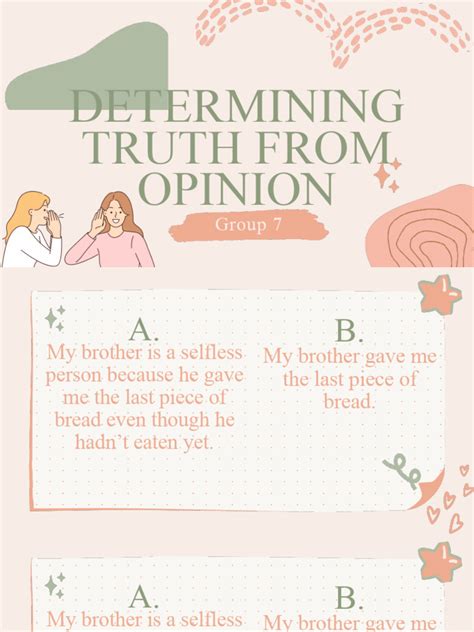 Cs 12 Lesson 7 Determining Truth From Opinion Pdf Argument Logic
