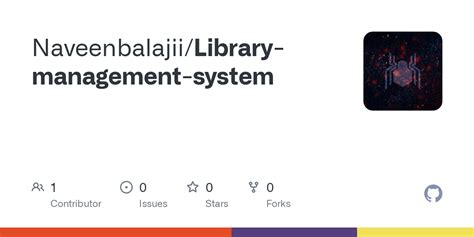 GitHub Naveenbalajii Library Management System