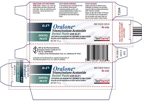 Oralone Fda Prescribing Information Side Effects And Uses