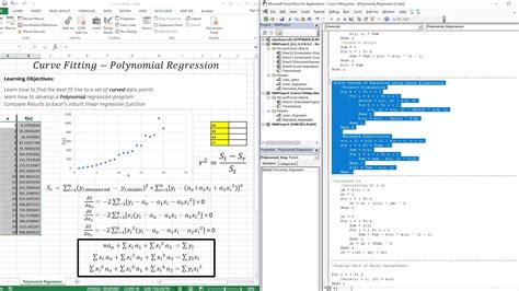 Polynomial Regression - EXCEL/VBA - YouTube
