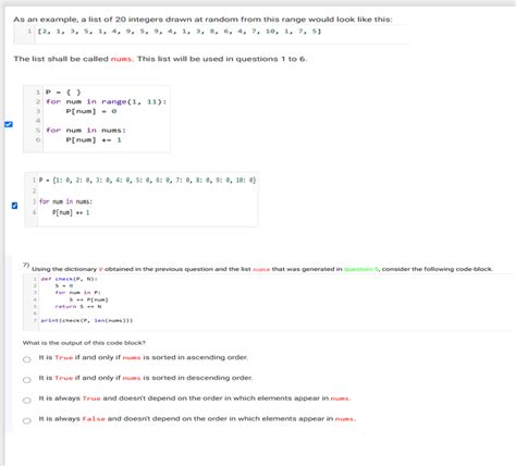As An Example A List Of 20 Integers Drawn At Random From This Range Woul
