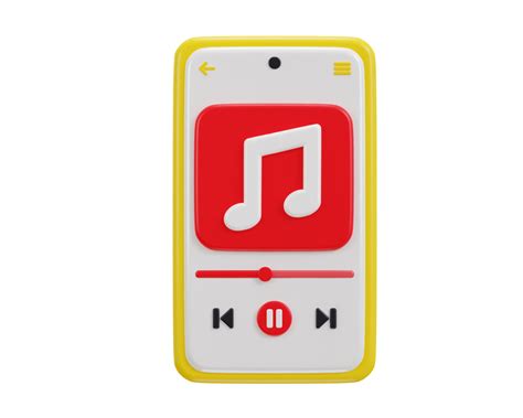 3d Rendering Audio Music Player Concept Audio Media Playback Controls