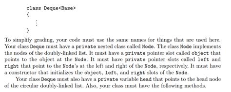 Solved 0 Introduction A Deque Pronounced Like Deck Is A