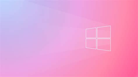 Cute Pink And Blue Windows Laptop Wallpaper