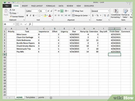 Excel Priority List Template