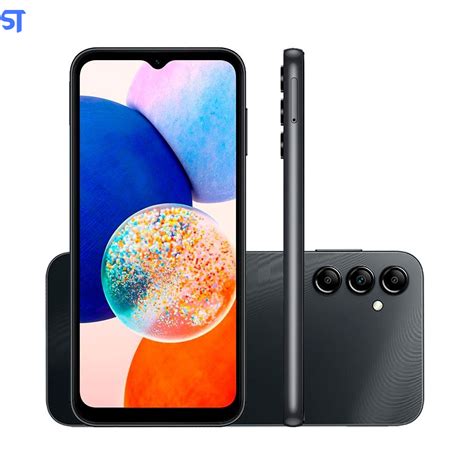 Smartphone Samsung Galaxy A14 128gb Preto 4g Octa Core 4gb Ram 6 6 Câm