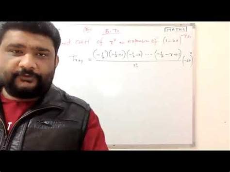 Questions On Binomial Theorem For Any Index 10 12 2020 YouTube