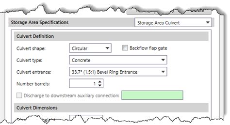 Defining Storage Area Culvert Civilgeo Knowledge Base
