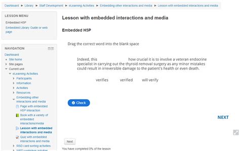 Moodle ELearning Activities Browser