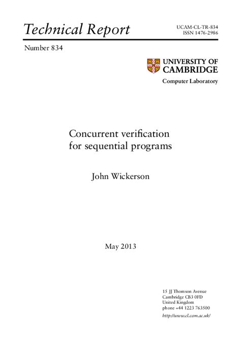 pdf concurrent verification for sequential programs roger haab