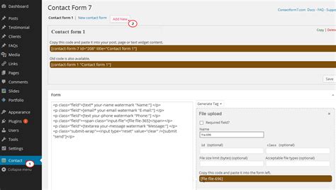 Wordpress How To Add Additional Fields To Contact Form Template