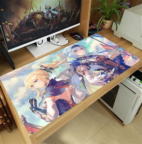 Cosplay Eula Genshin Impact Sexy Anime Keyboard Pad Sexy Anime Keyboard Mat Anime Aliexpress